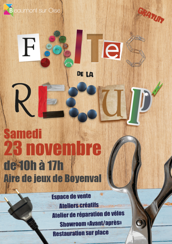 Affiche - Faites de la récup' - Beaumont-sur-Oise