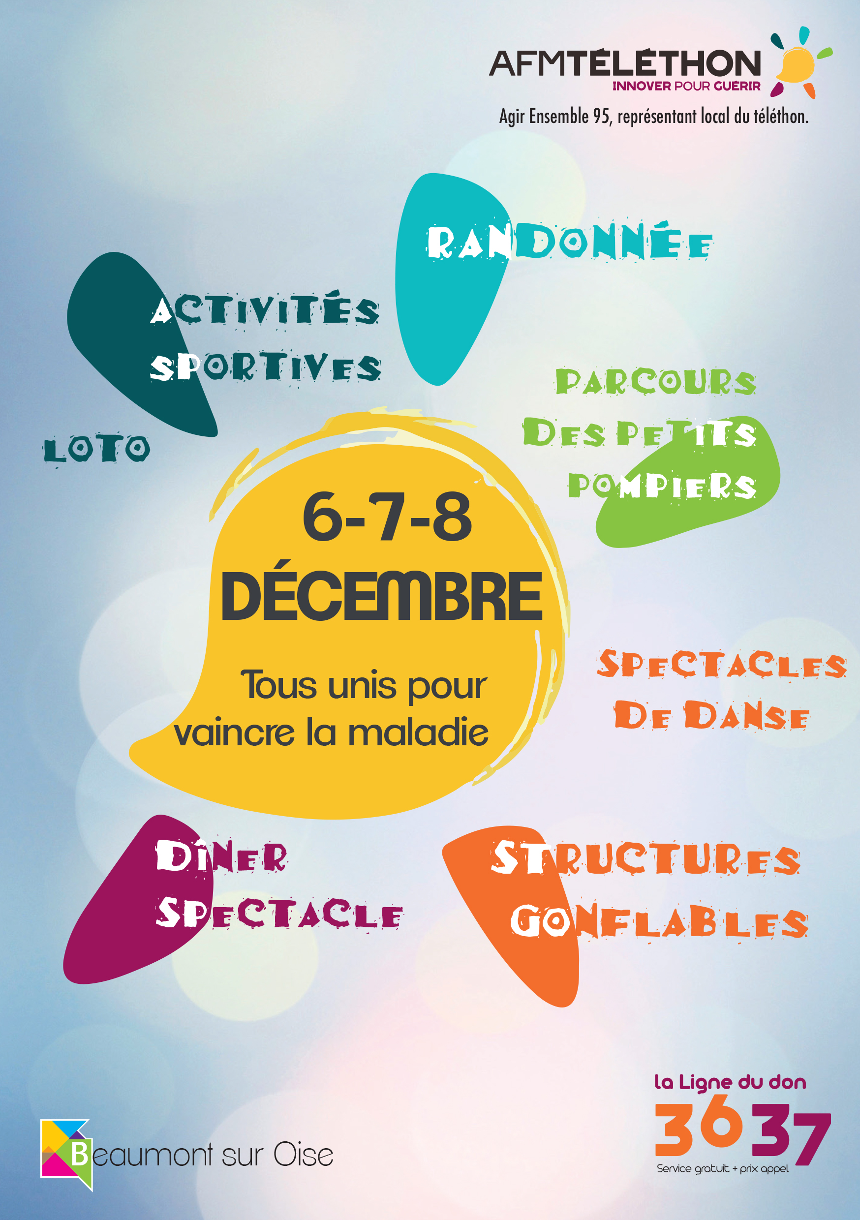 Affiche téléthon - Beaumont-sur-Oise